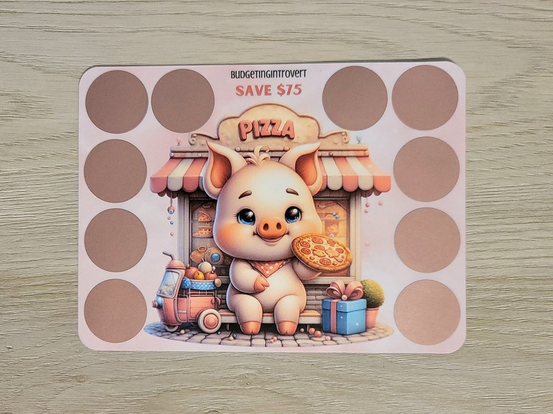 Pete the Pizza Pig Scratch off Challenge - Etsy