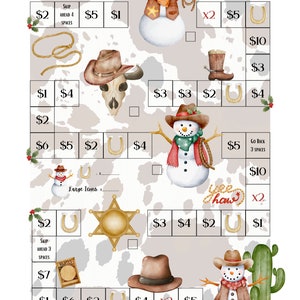 Wild West Christmas Savings Challenge | Digital Download - Etsy