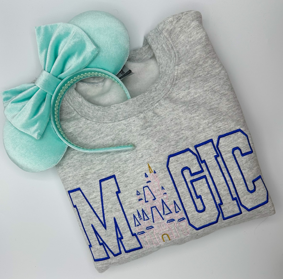 Magic Embroidered Sweatshirt | Disney Magic Kingdom Embroidered ...