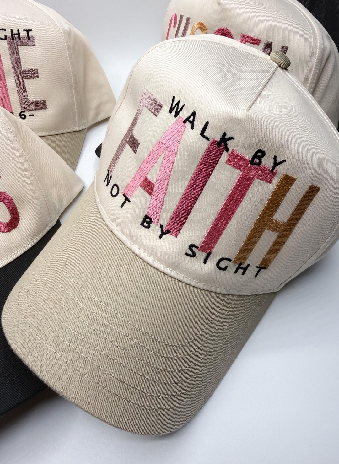Walk by Faith Bible Verse Embroidered Hat: Faith Baseball Cap - Etsy