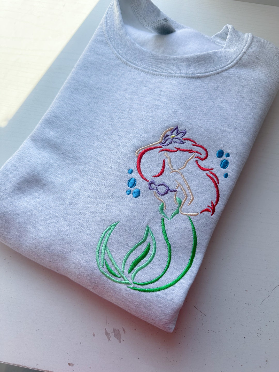 Ariel Embroidered T-shirt | Disney Little Mermaid Embroidered T-shirt ...