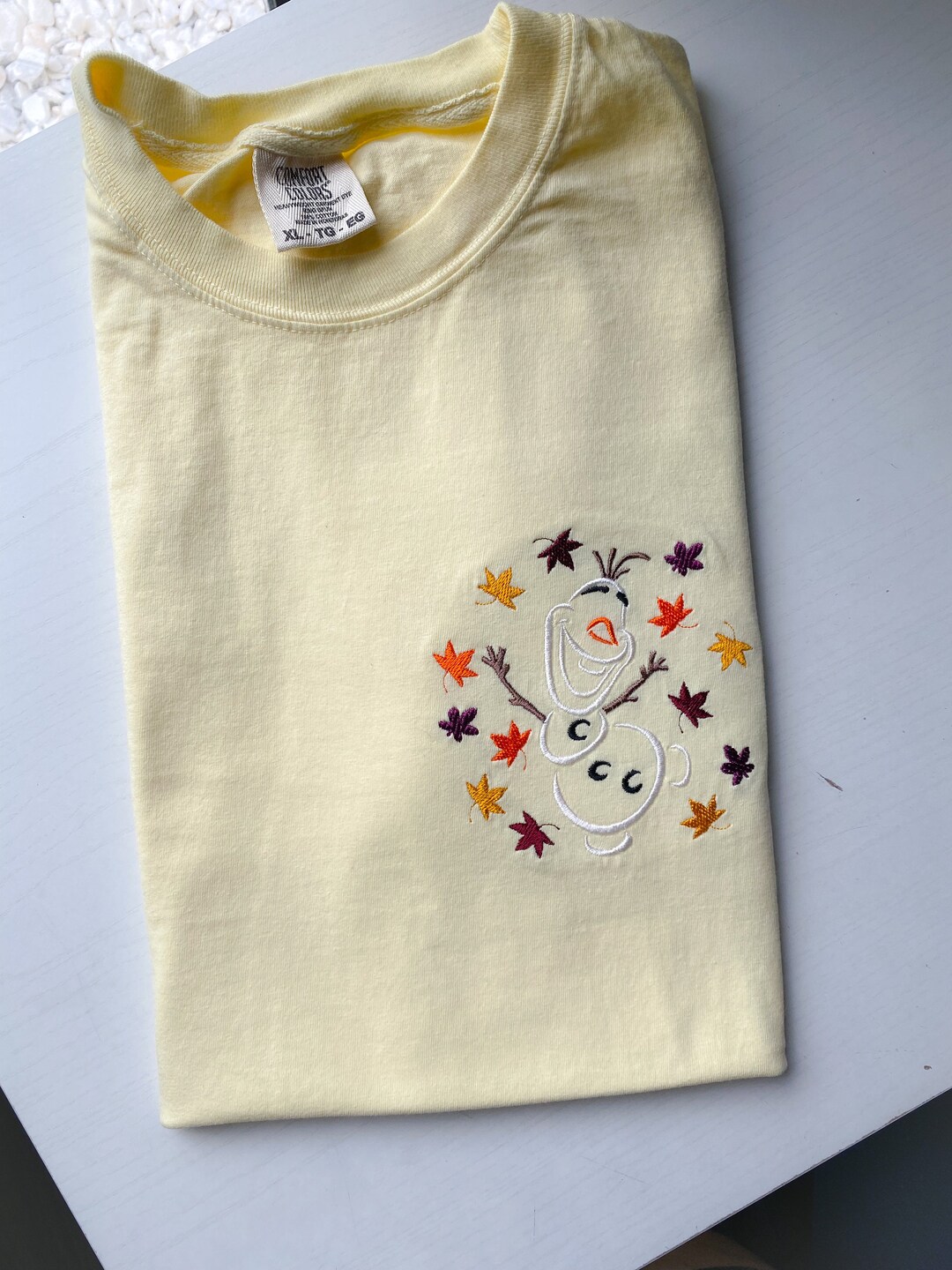Olaf in Fall Embroidered Shirt | Disney Halloween Embroidered Shirt ...