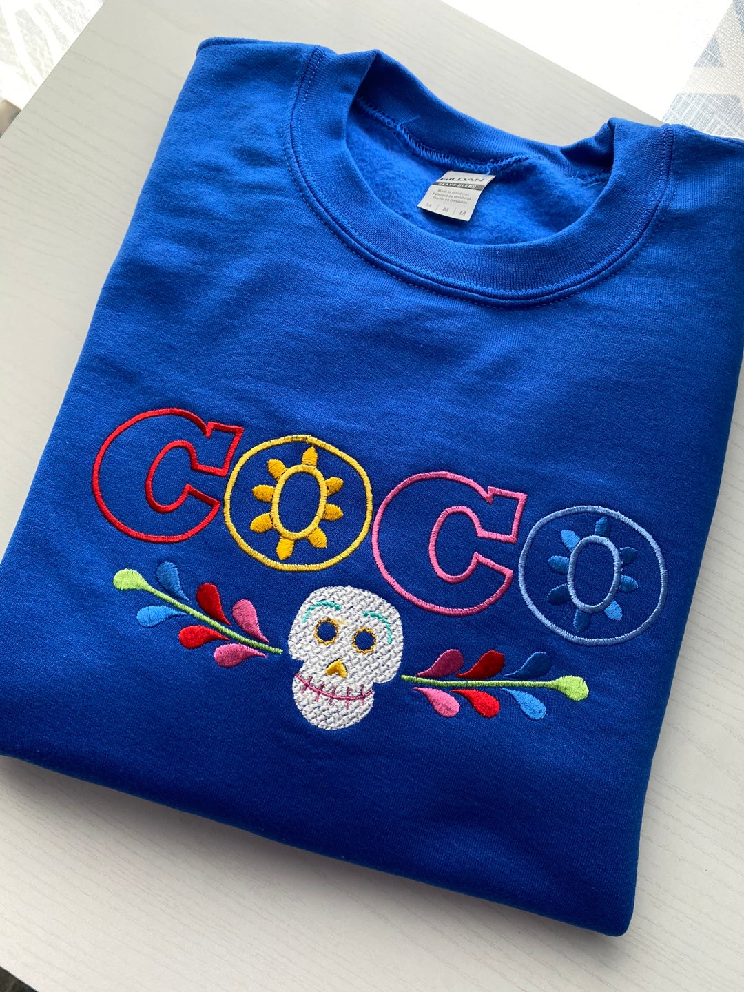 Disney Embroidered Coco Sweatshirt - Etsy
