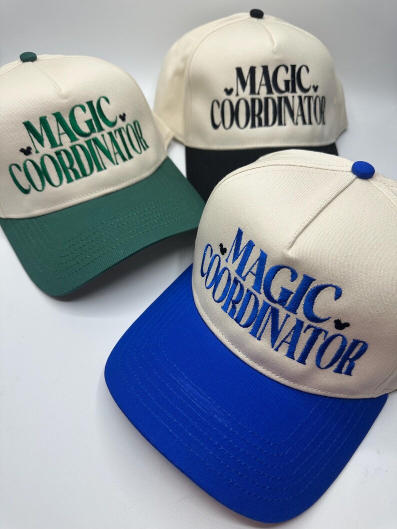 Magic Coordinator Embroidered Hat | Magical Embroidered Hat - Etsy