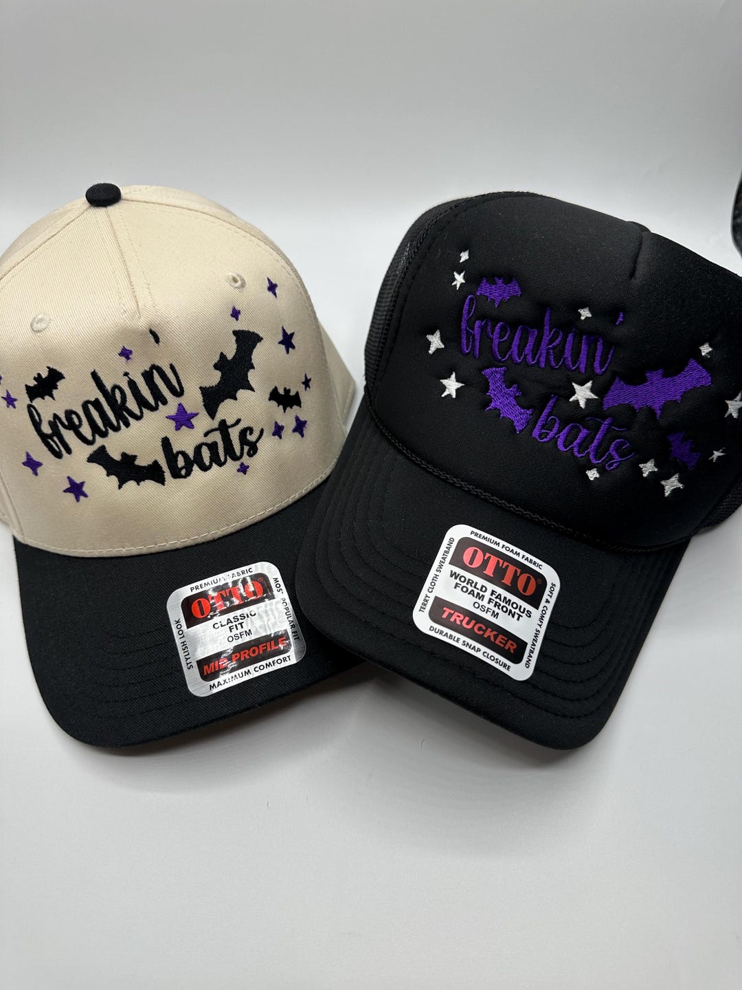 Freakin Bats Embroidered Hat: Halloween Autumn Fall - Etsy