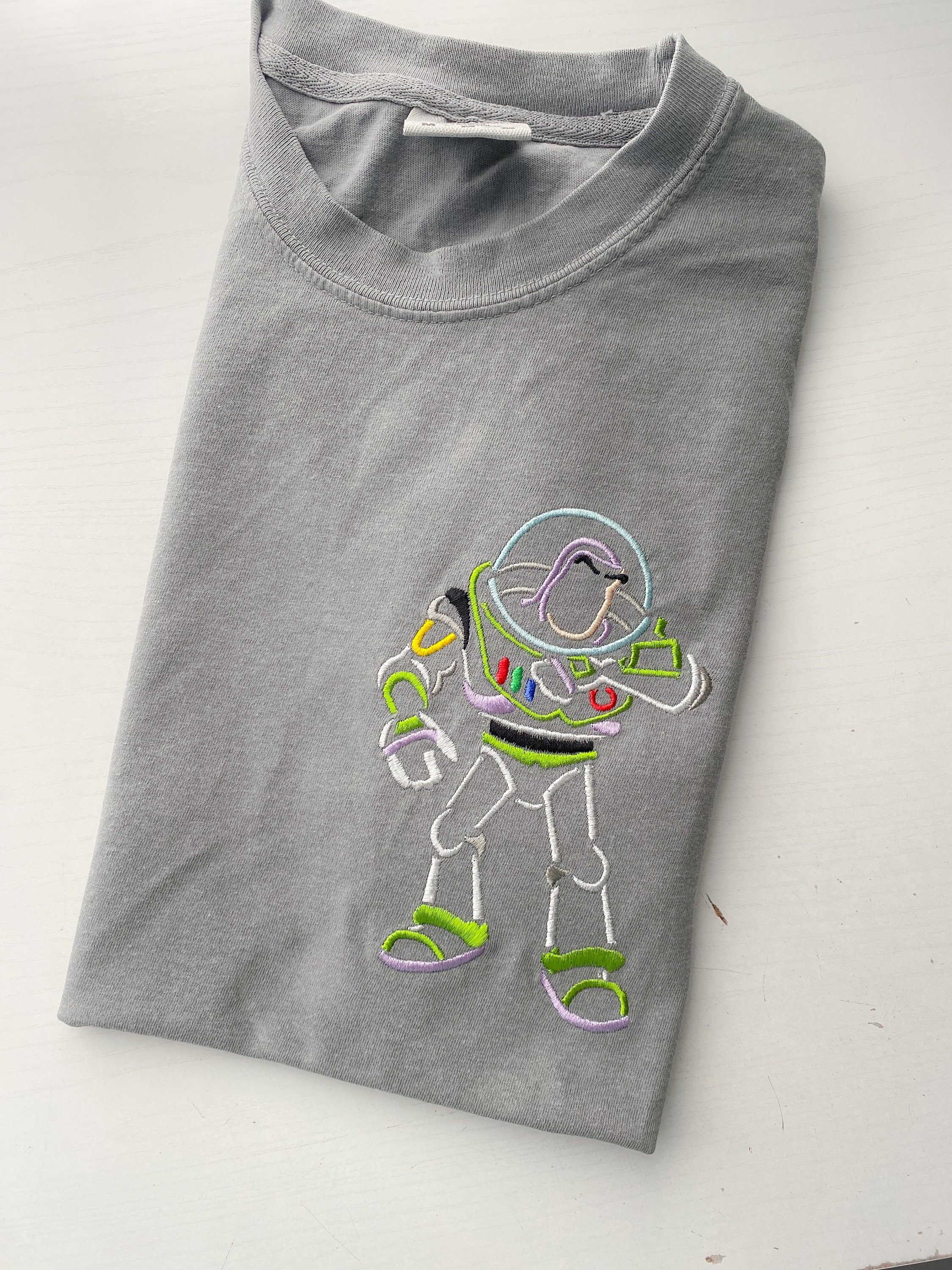 Buzz Lightyear Embroidered Shirt Disney Embroidered Shirt - Etsy