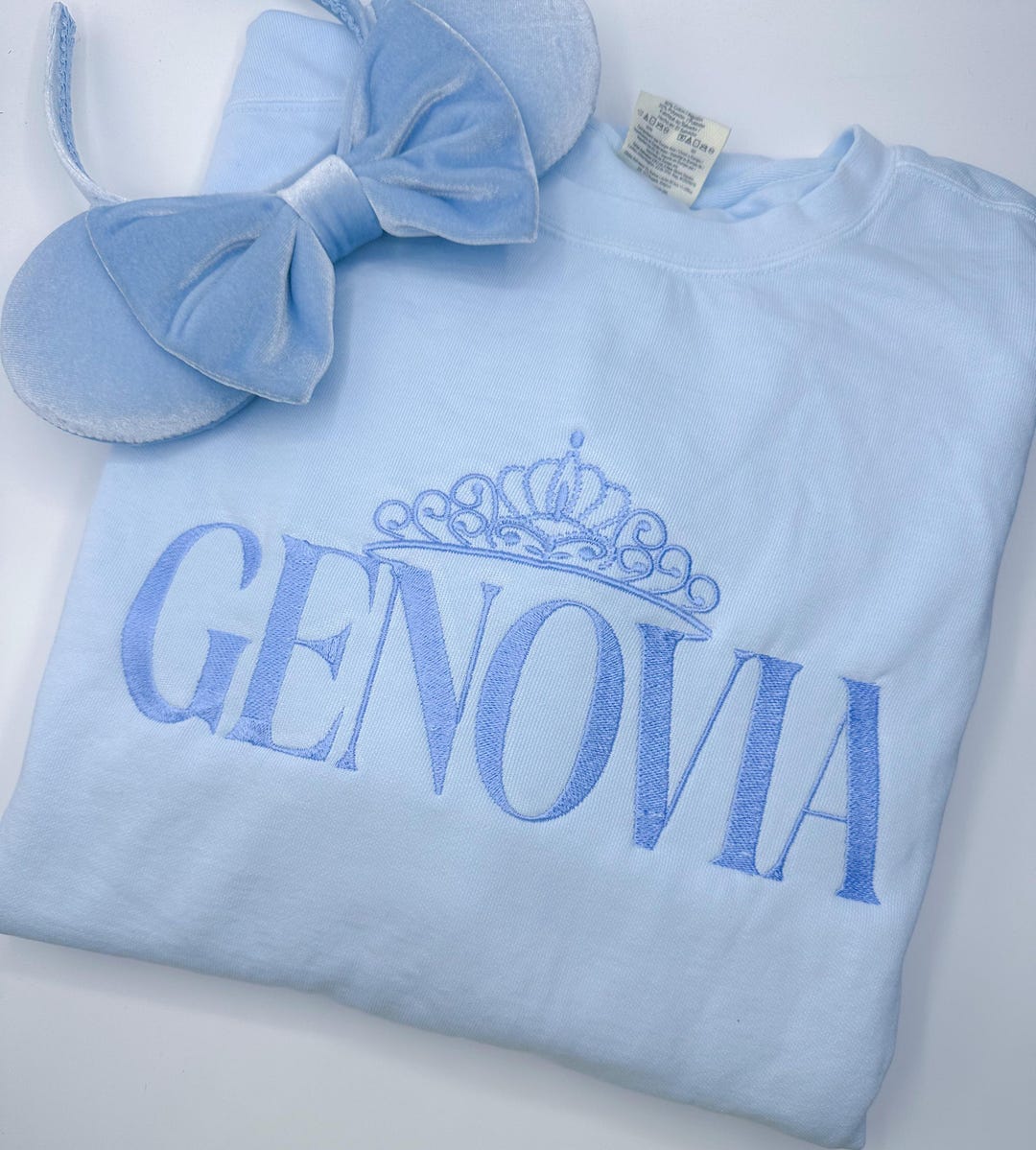 Genovia Embroidered Sweatshirt: Princess Diaries Crewneck - Etsy