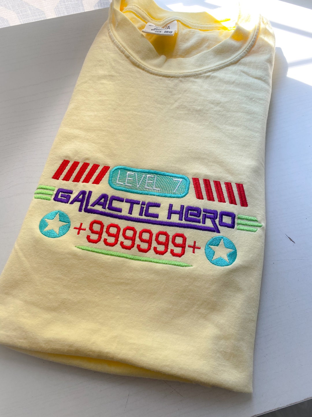 Galactic Hero Buzz Lightyear Embroidered Shirt | Disney Embroidered ...