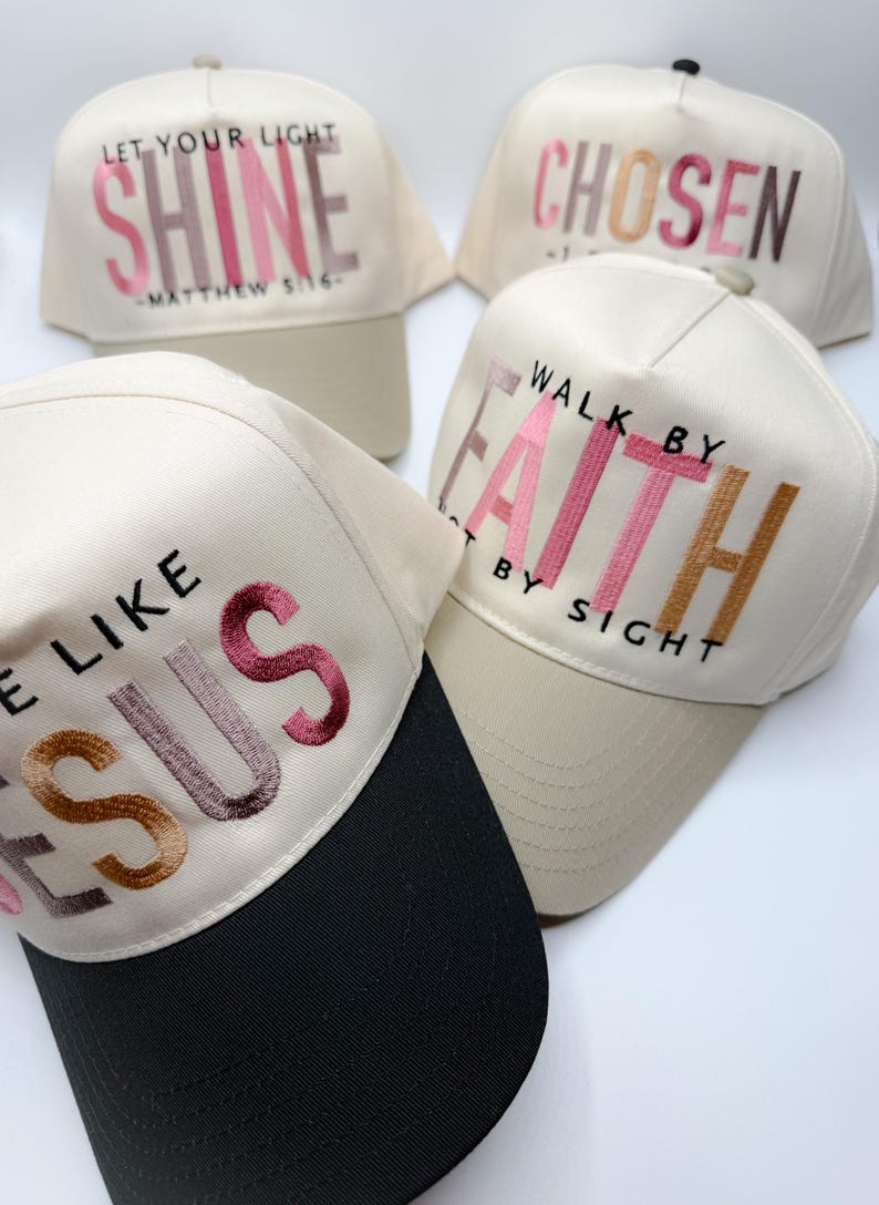 Walk by Faith Bible Verse Embroidered Hat: Faith Baseball Cap - Etsy