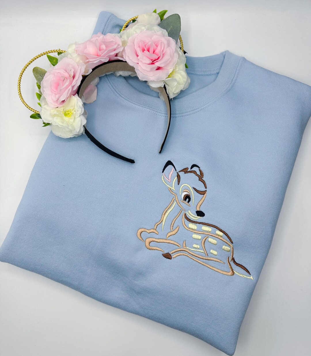 Bambi Embroidered T-shirt | Disney Bambi Embroidered Shirt | | Long ...