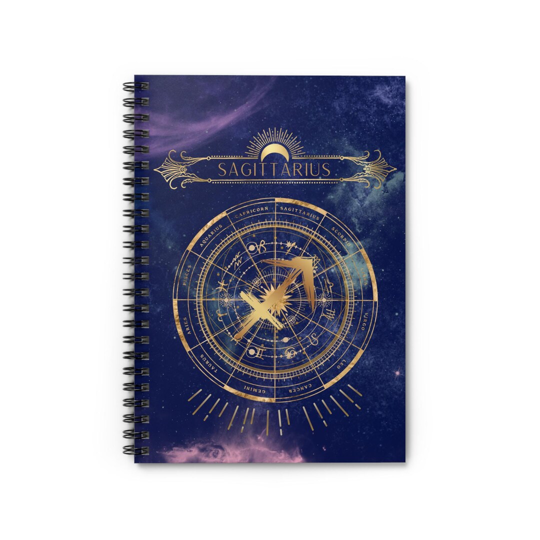 Sagittarius Astrology Horoscope Spiral Notebook, Ruled Line, Zodiac ...