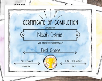 Math, Science and Technology Award Certificate Template for Kids ...