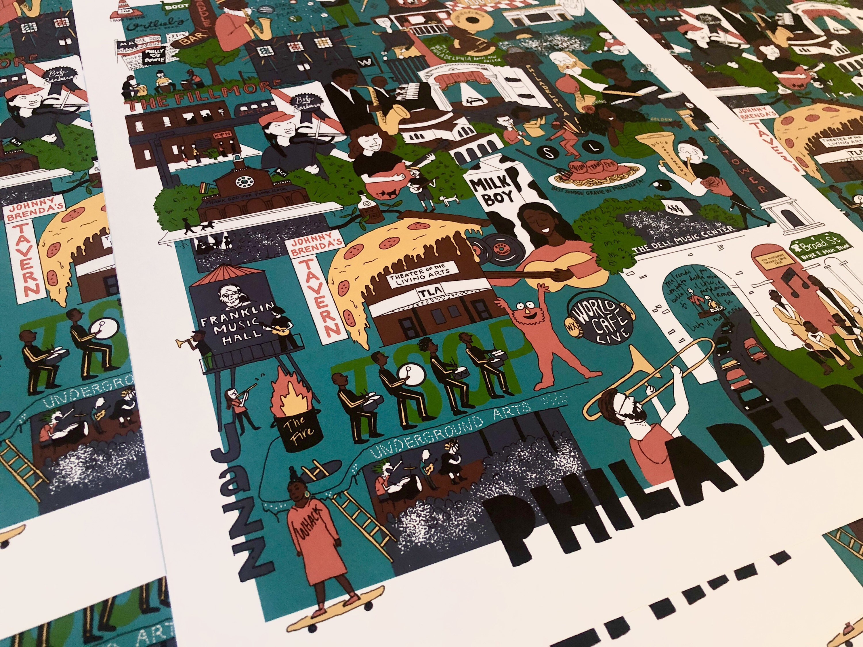 Philly Music Poster - Etsy