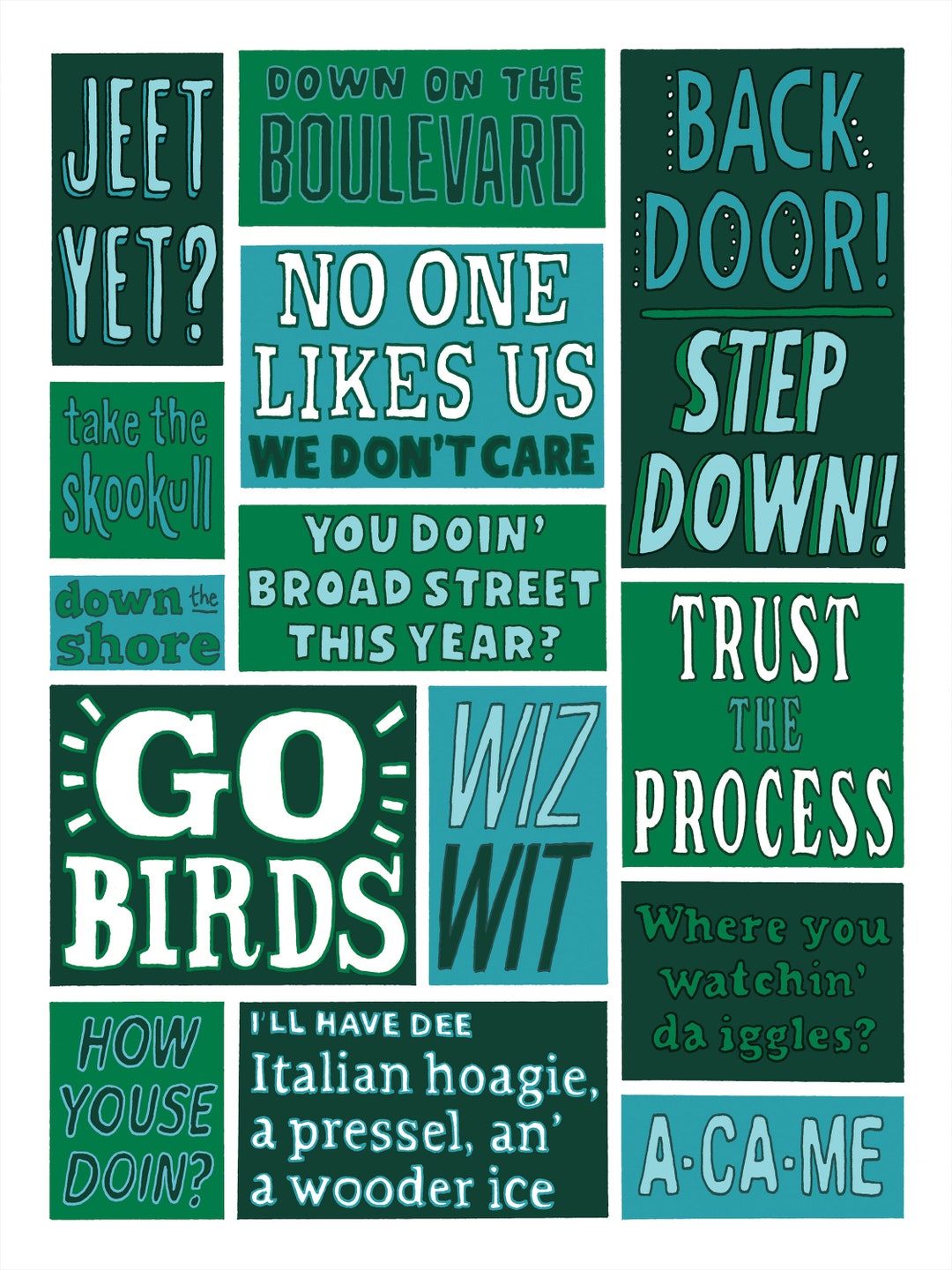 Philly Lingo Print - Etsy