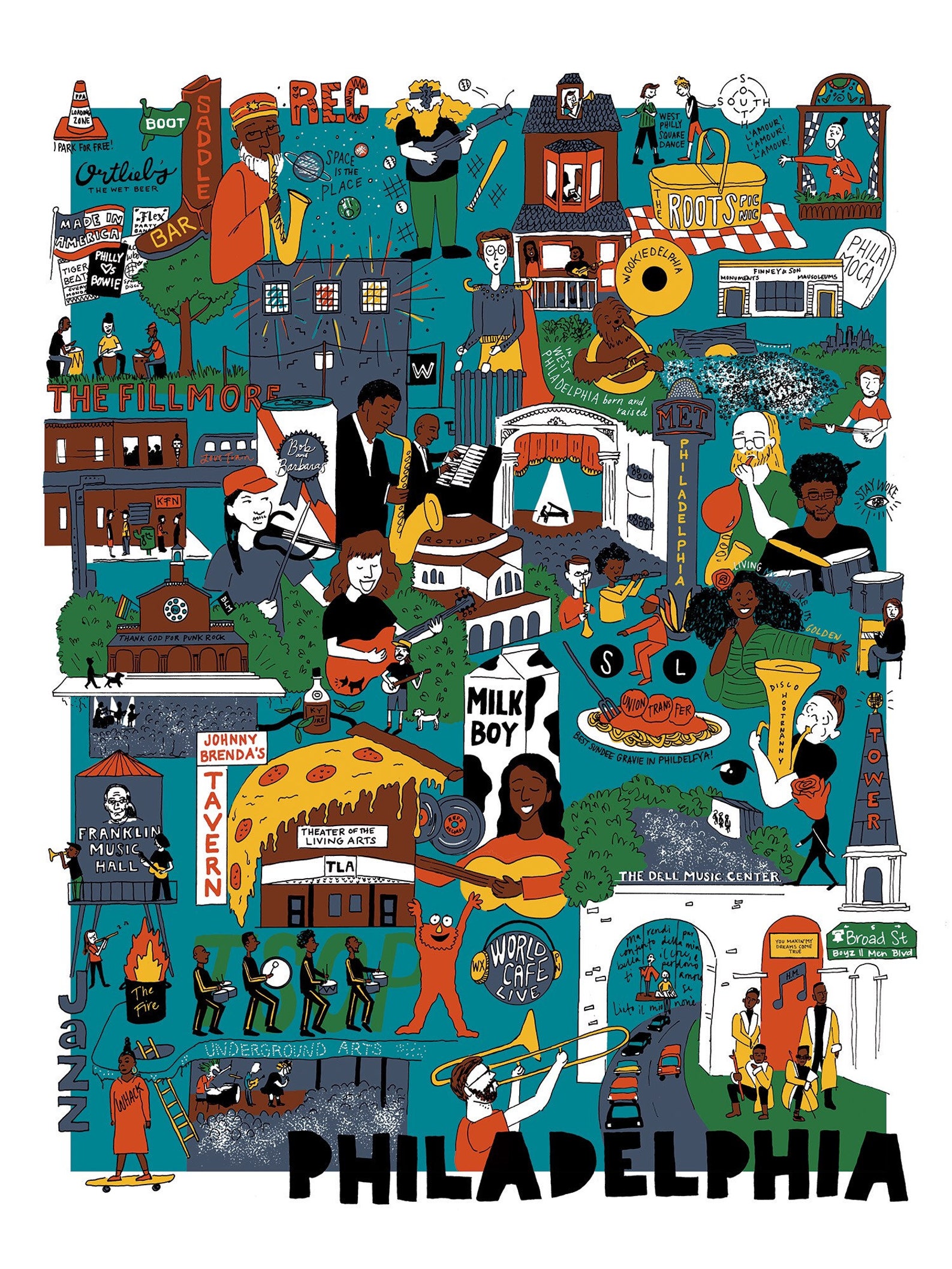 Philly Music Poster - Etsy