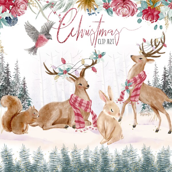 Woodland Clipart - Etsy