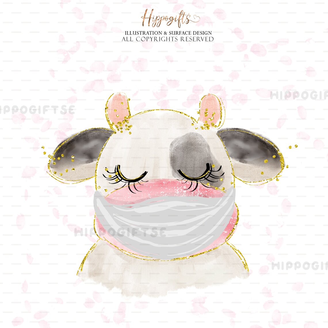 Animals Wear Face Mask Clipartsstay Safe Clipartsanimal - Etsy