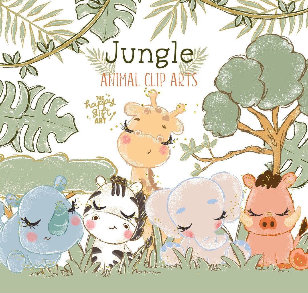Animal Clip Art, Safari Animal Clip Art, Jungle Clip Art, Animal ...
