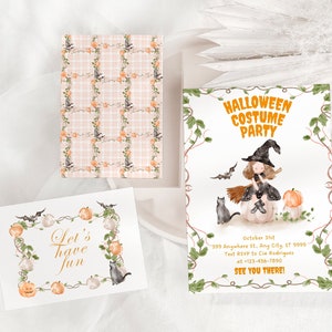 Little Witch Grand Millennial Halloween DIY Digital Clipart Halloween ...