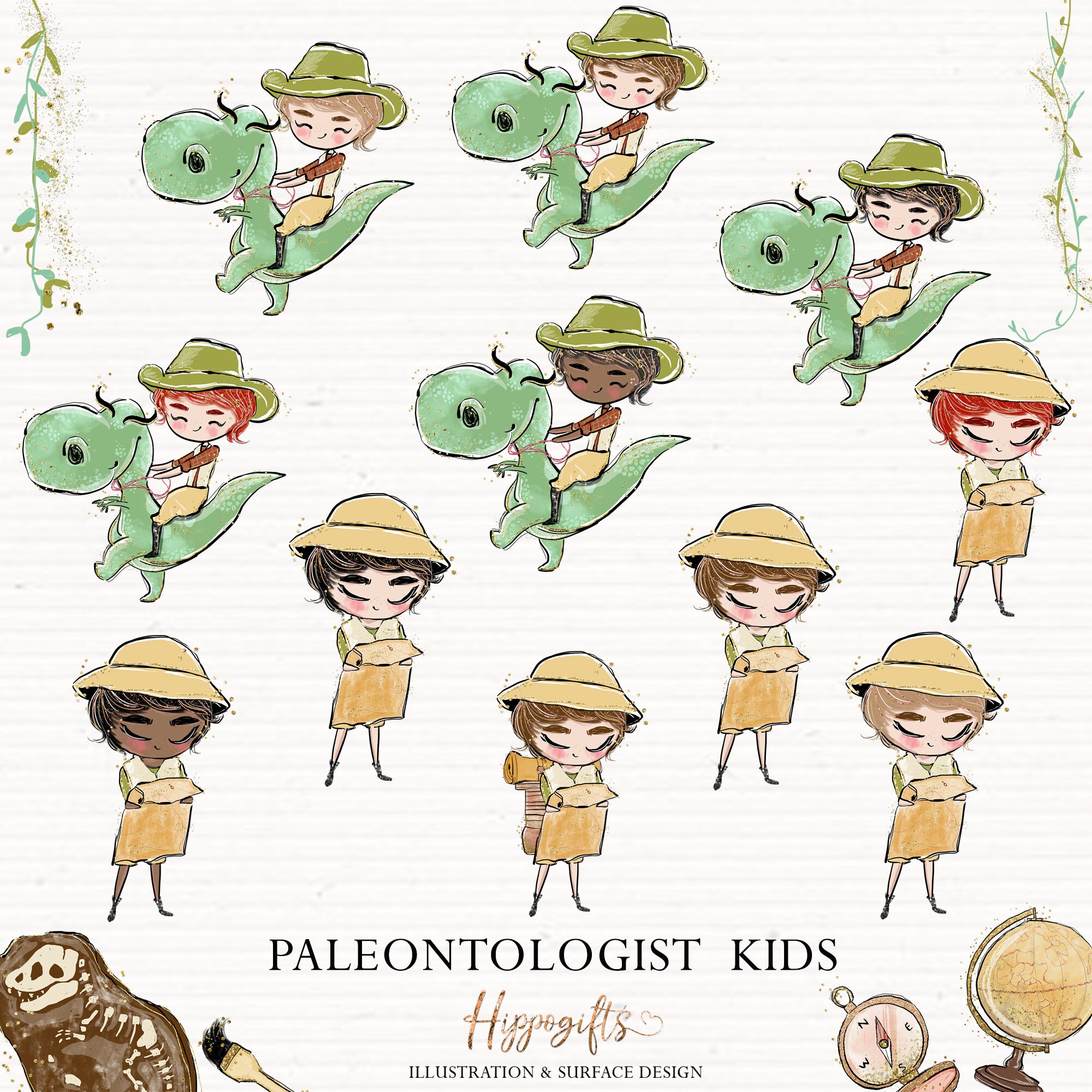 Paleontologist Hat Clipart Image