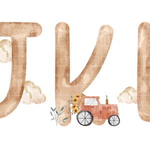 Farm Alphabet Clipart, Letters Illustrations,abc Illustrations ...