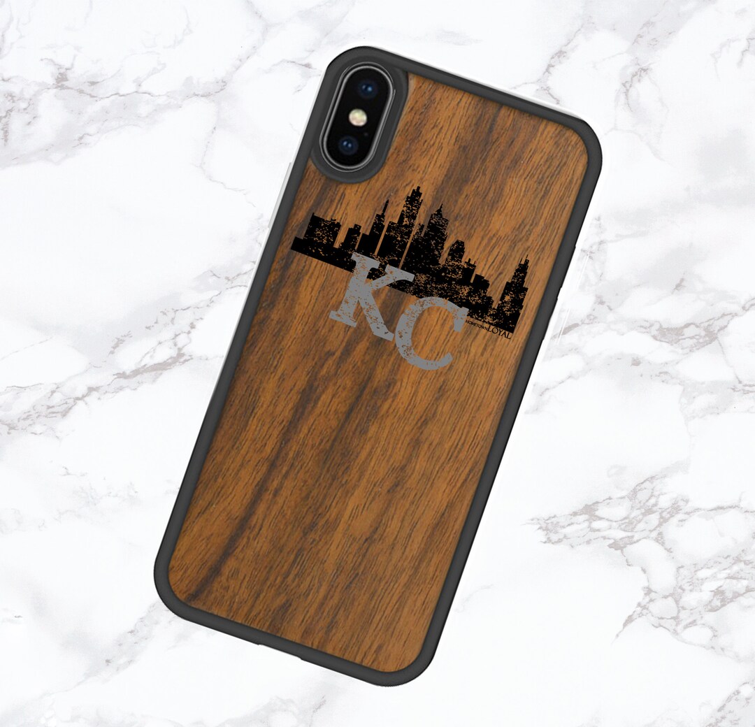 Kansas City Skyline KC Phone Case Kansas City Gifts Wood Phone Case ...