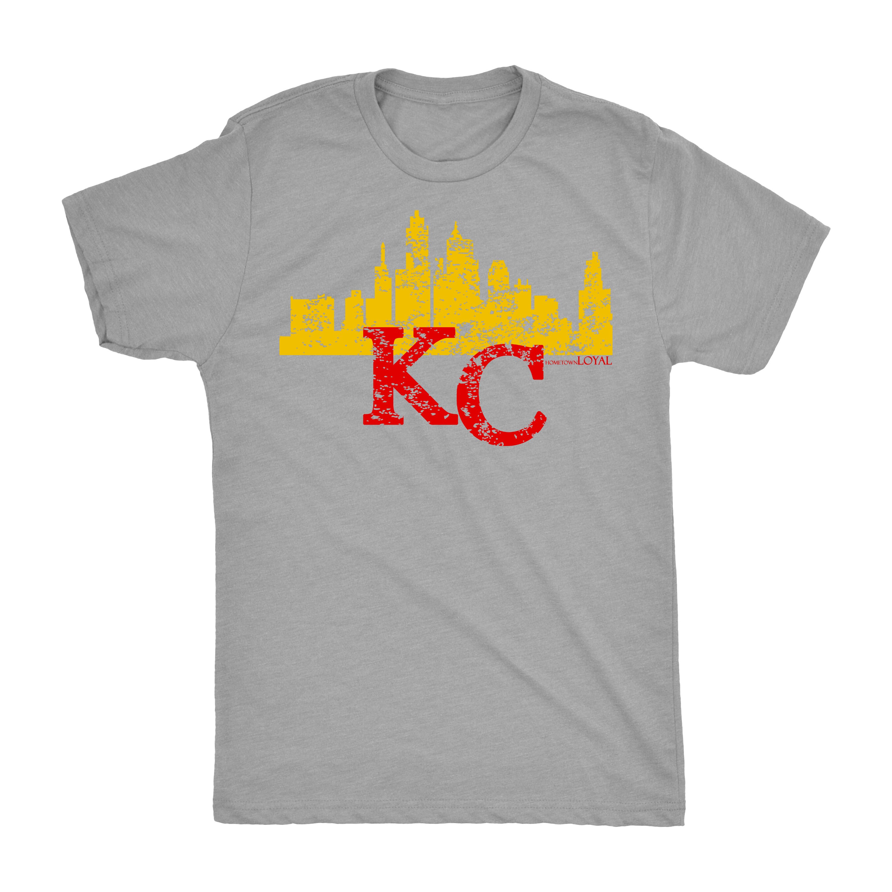 Camiseta De Kansas City Skyline.Kansas City Red Gold T-Shirt.Kc. Camiseta KC. Camisa de Kansas ...