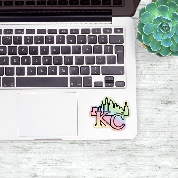 Holographic KC Skyline Sticker KC Proud Tumbler Decal | Etsy