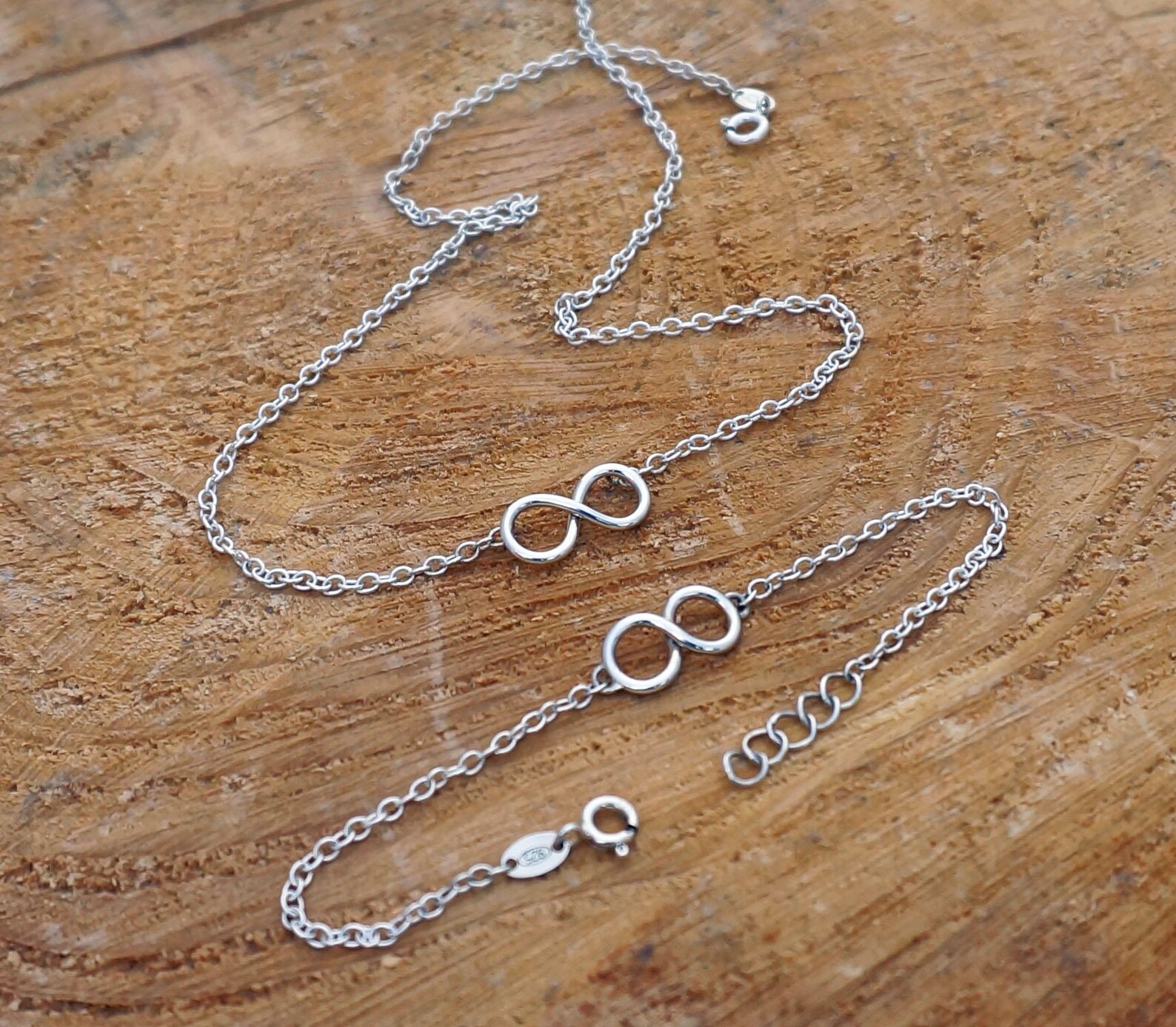 Infinity Symbol Bracelet Handmade Sterling Silver Bridesmaid - Etsy