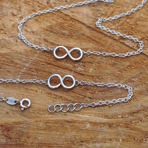 Infinity Symbol Bracelet Handmade Sterling Silver Bridesmaid - Etsy