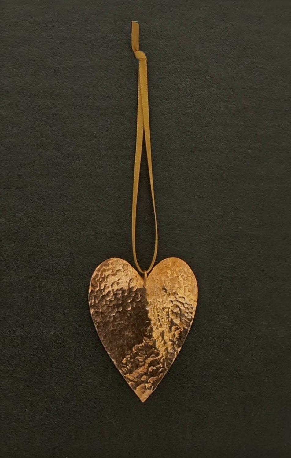 Copper Heart Personalised Valentines Gift - Love Token Handmade Solid ...