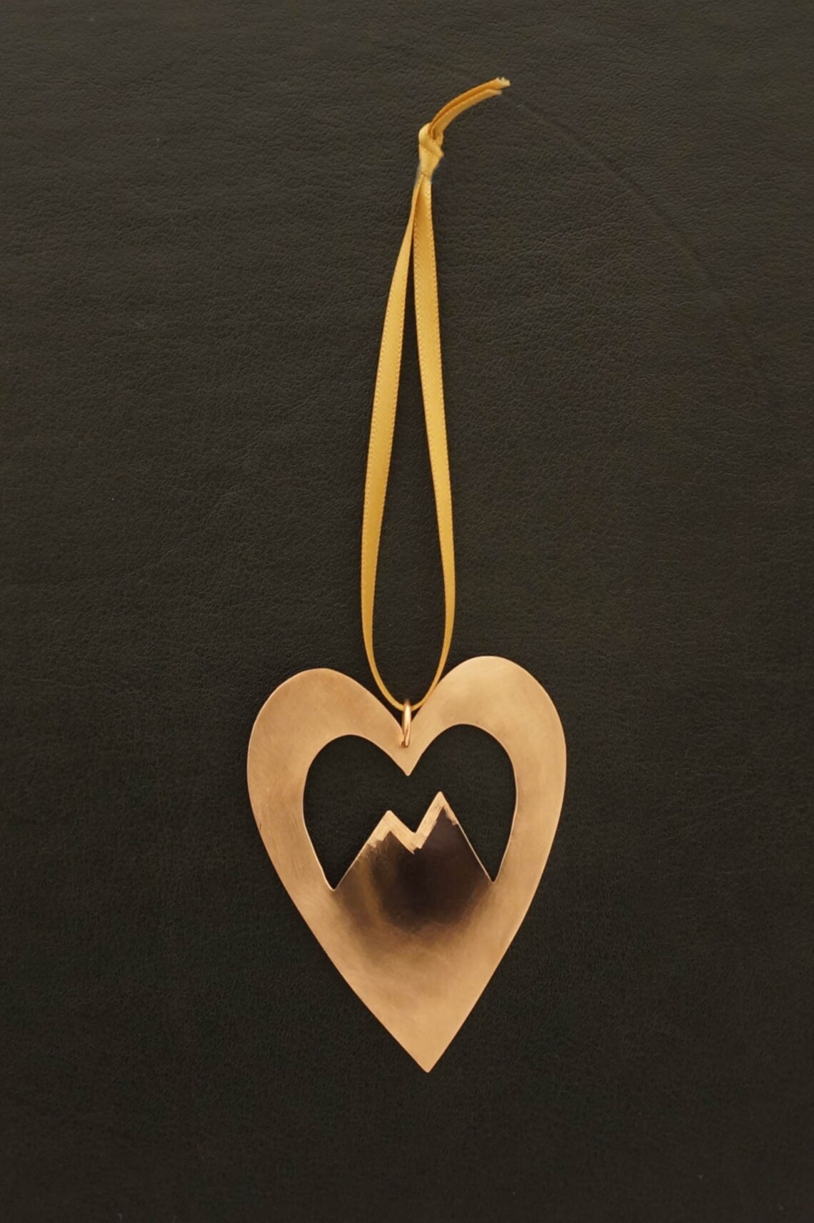 Copper Heart Personalised Valentines Gift - Love Token Handmade Solid ...
