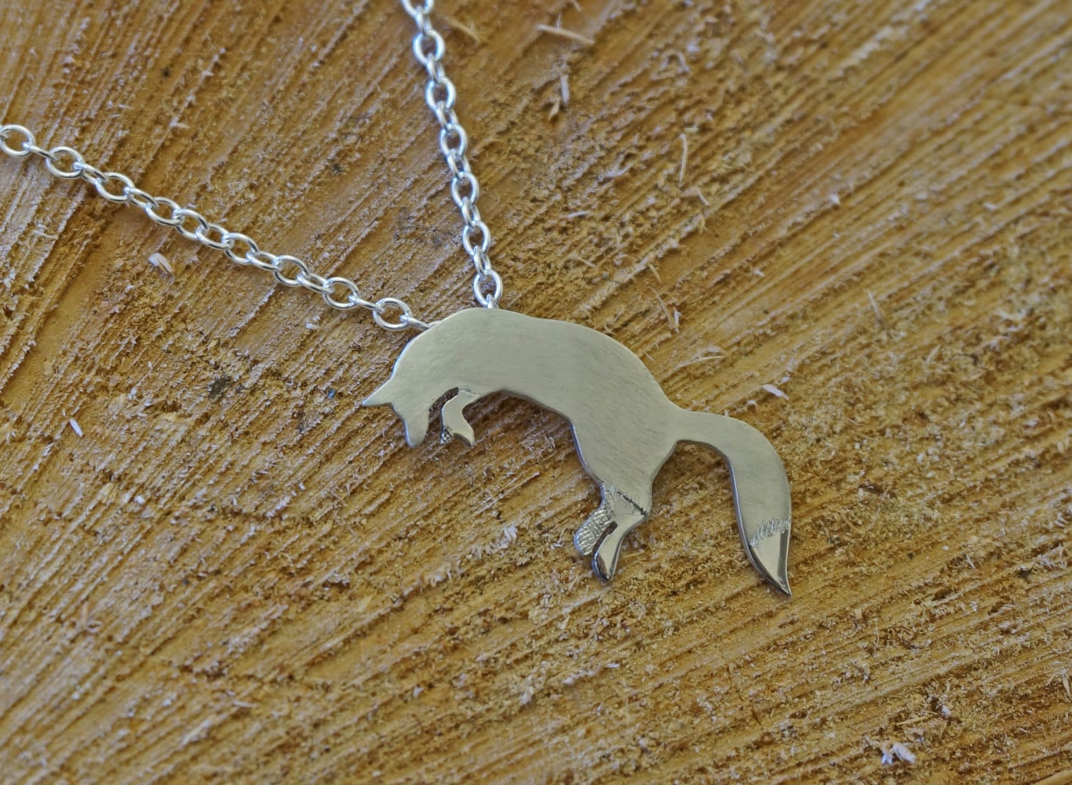 Prancing Fox Earrings Handmade Sterling Silver . Fox Jewelry, Jumping ...