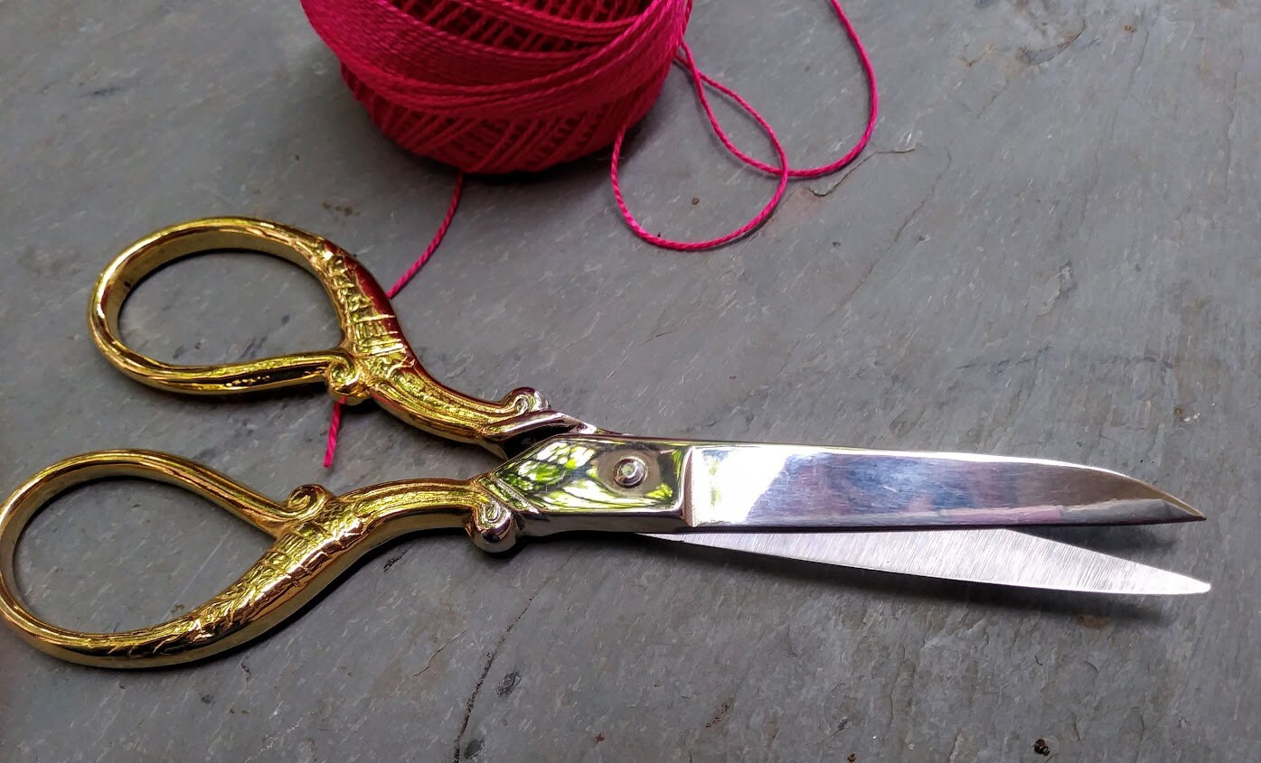 Italian Vintage Style Gold Handle Scissors 5 Inches for | Etsy