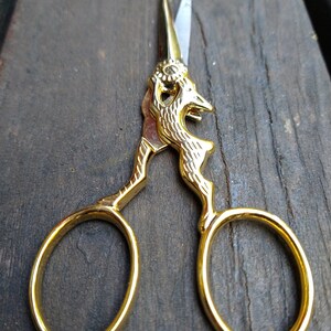 Gold Handle Rabbit Embroidery Scissors - Etsy