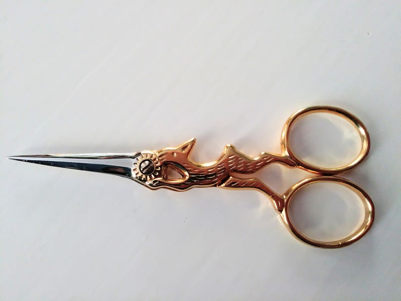 Gold Handle Rabbit Embroidery Scissors - Etsy