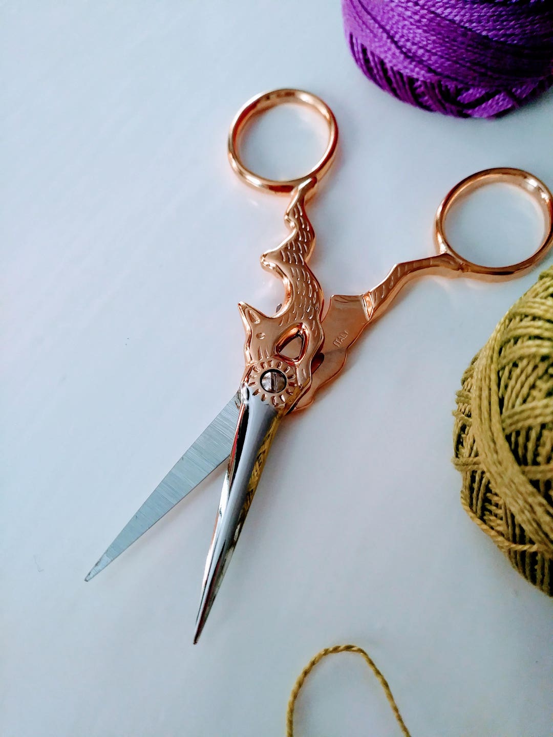 Gold Handle Rabbit Embroidery Scissors - Etsy