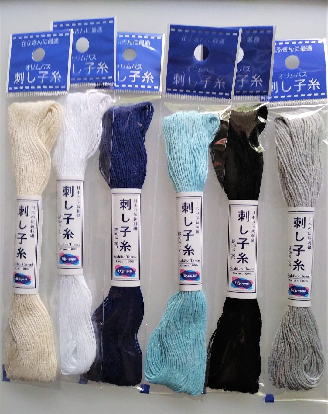 6 Colors Sashiko Japanese Threads Pack Traditional - Etsy