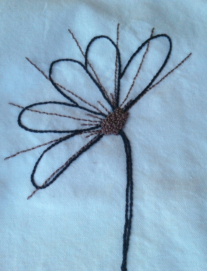 4 Big Hand Embroidery Patterns Personality by Starla Joy - Etsy