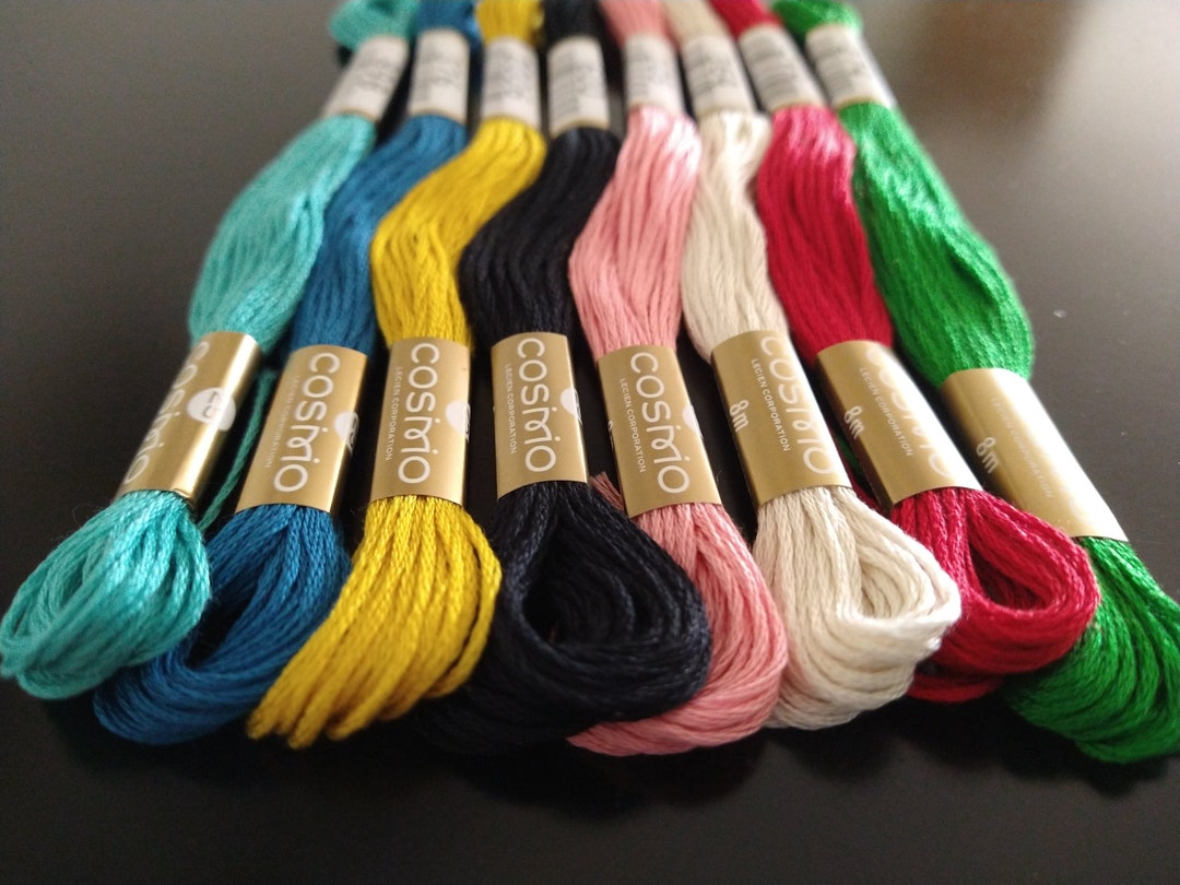 Cosmo Embroidery Floss Set: 8 Holiday Colors - Etsy