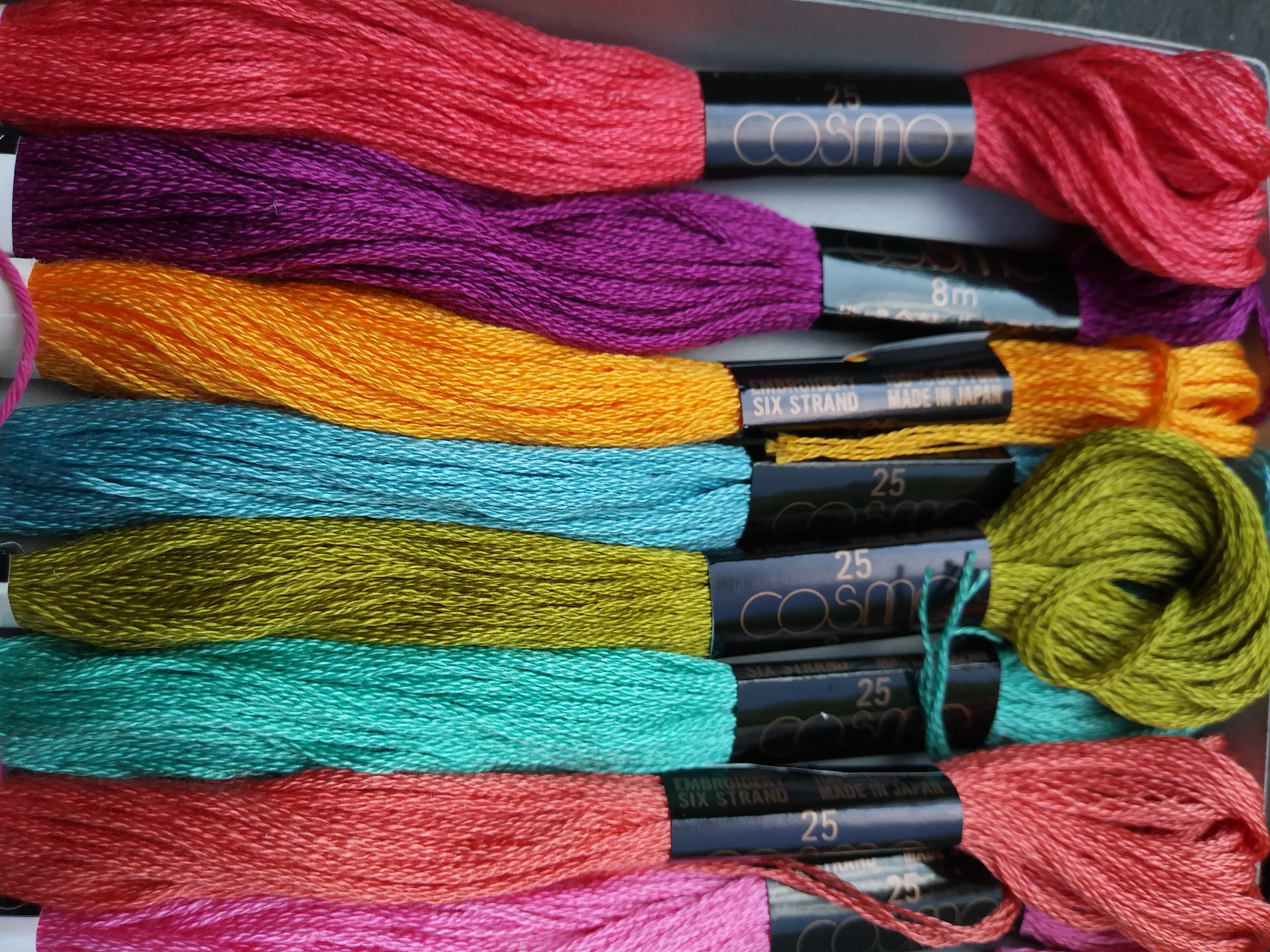 Japanese Modern Set Cosmo 6 Strand High Quality Floss - Etsy