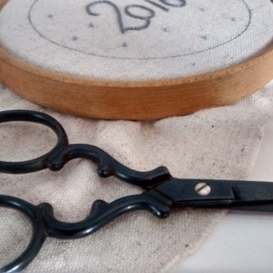 Black Embroidery Scissors European Design Made in Italy - Etsy