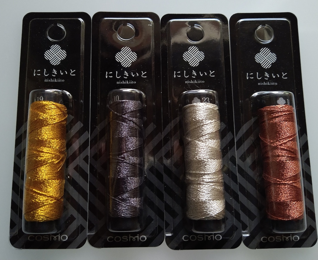 Japanese Metallic Embroidery Thread Set of Four - Etsy