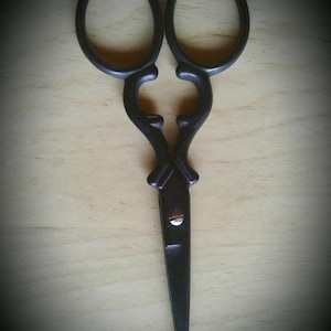 Black Embroidery Scissors European Design Made in Italy - Etsy