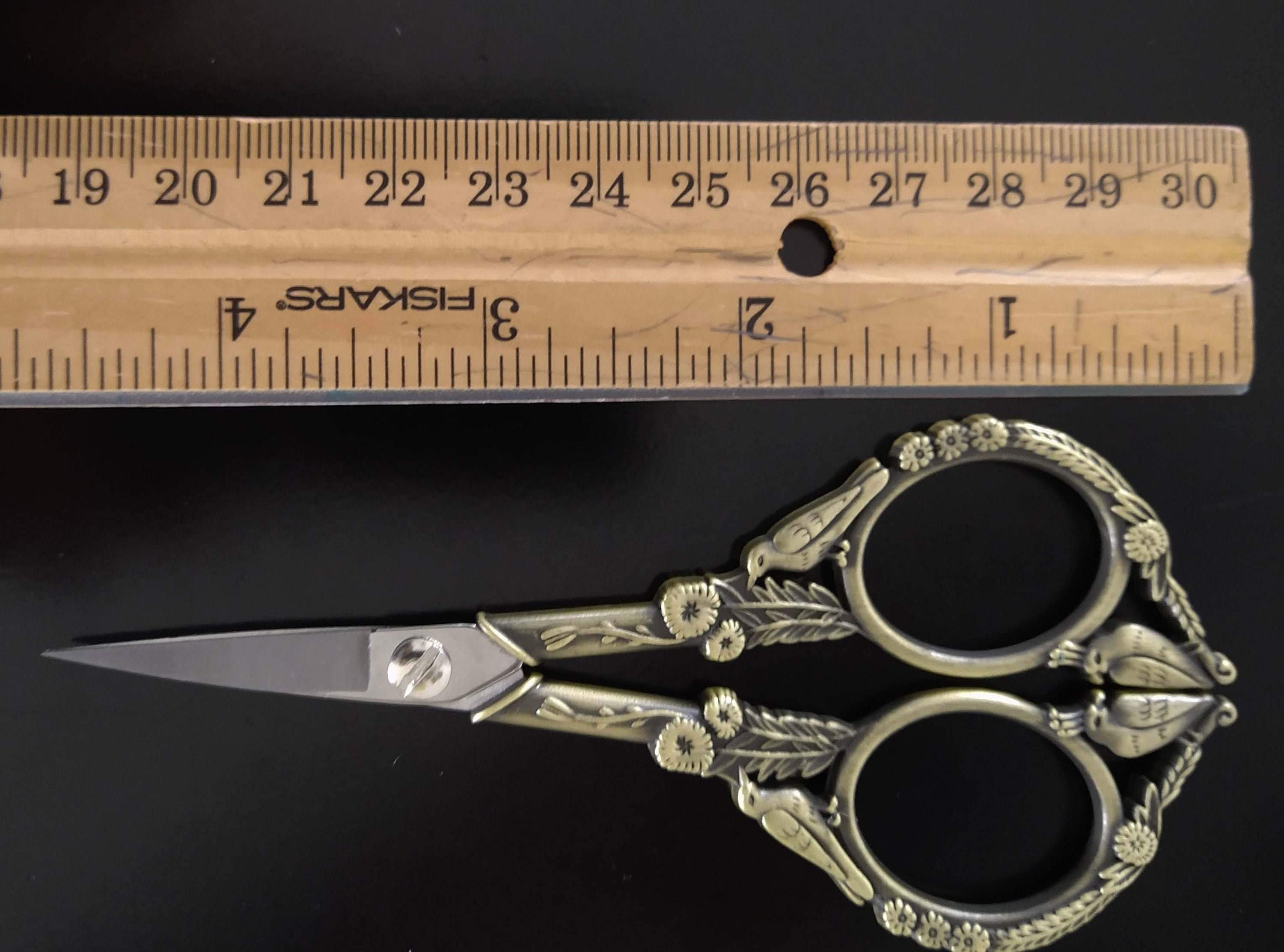 Garden Birds Gold Finish Specialty Embroidery Scissors Crafting - Etsy
