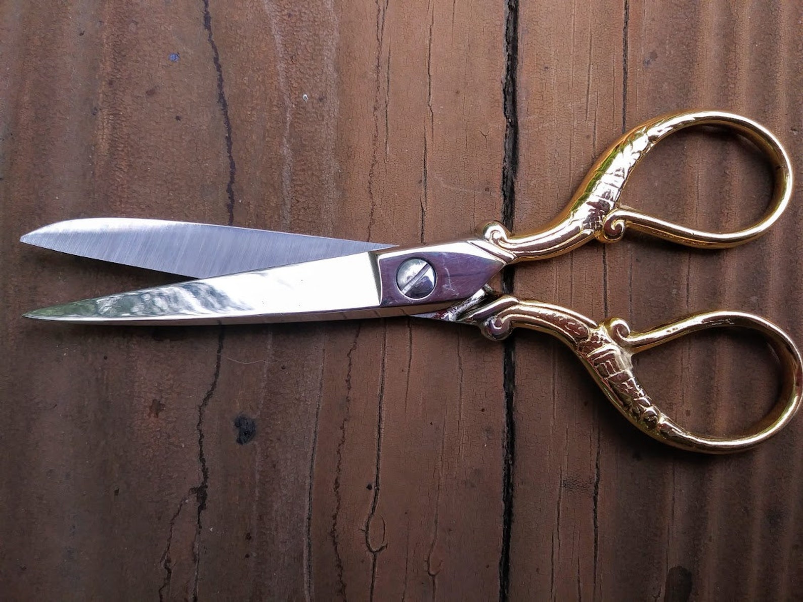 Italian Vintage Style Gold Handle Scissors 5 Inches for - Etsy