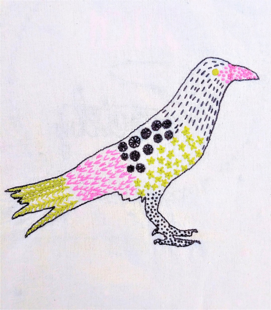 Crow Embroidery Pattern Digital Download - Etsy