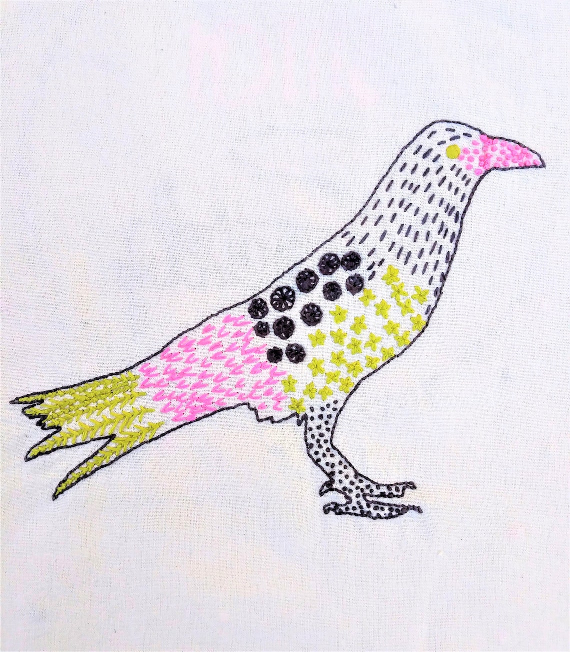 Crow Embroidery Pattern Digital Download | Etsy