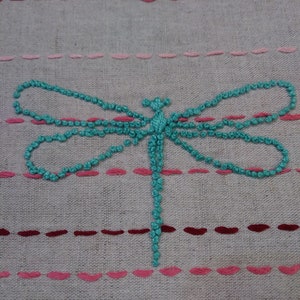 Sashiko Stick N Stitch Dragonfly Pattern for Clothing & Fabrics - Etsy