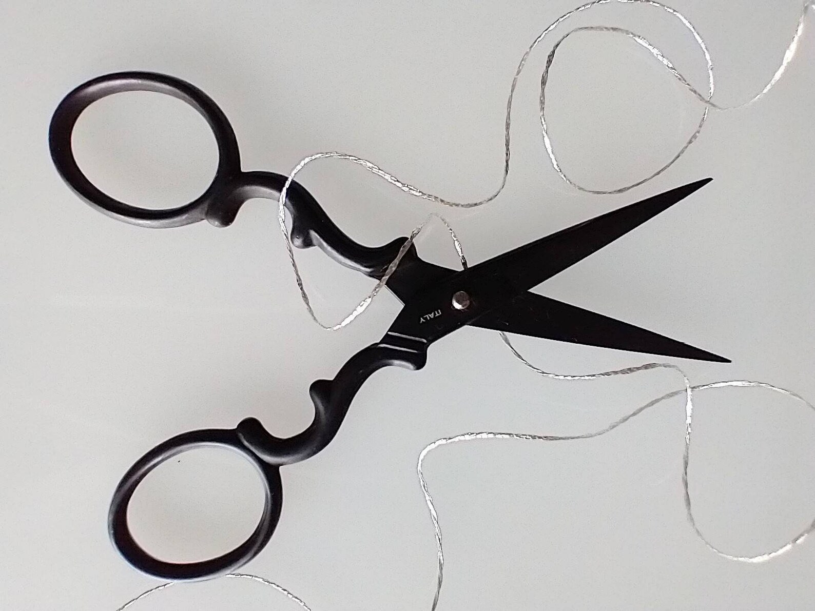 Black Embroidery Scissors European Design Made in Italy - Etsy